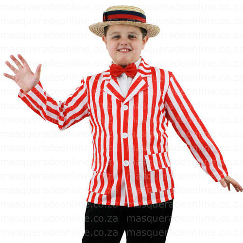 Child’s Straw Boater Hat – Yellow & Black Ribbon – Masquerade Costume Hire
