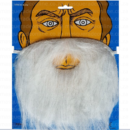 Fake White Beard – Masquerade Costume Hire