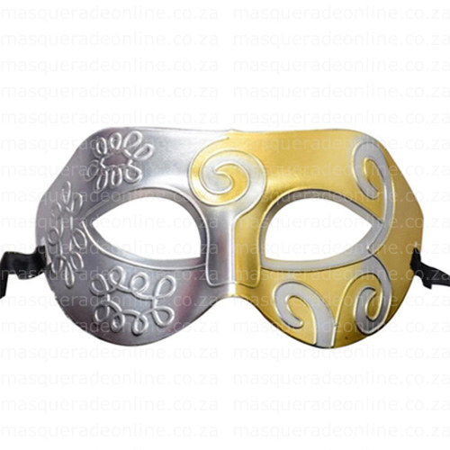 Gold and Silver Masquerade Mask – Masquerade Costume Hire