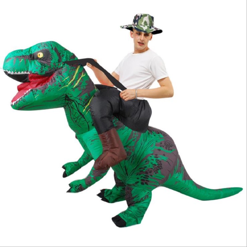 Ride A Dinosaur Inflatable Mascot – Masquerade Costume Hire