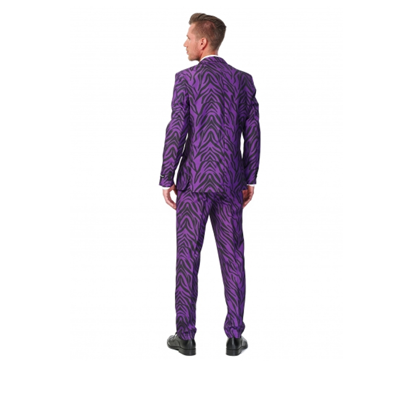 Masquerade Costume Hire – Purple Tiger Suit