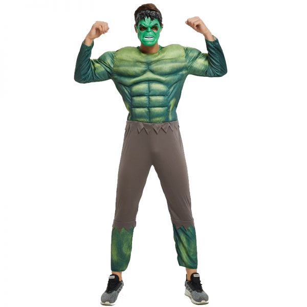 Adults Padded Hulk Inspired Muscle Suit – Masquerade Costume Hire