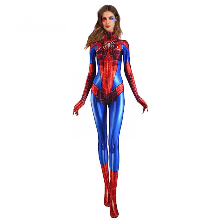 Spider Woman Jumpsuit – Masquerade Costume Hire