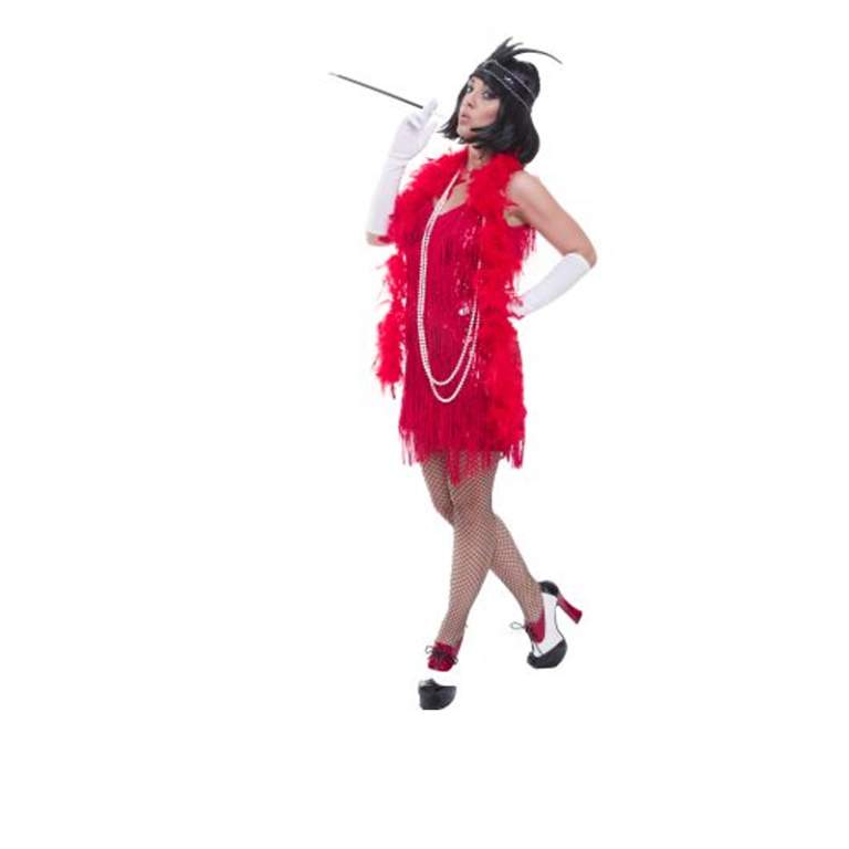 Flapper Girl Style 3 – Red – Masquerade Costume Hire