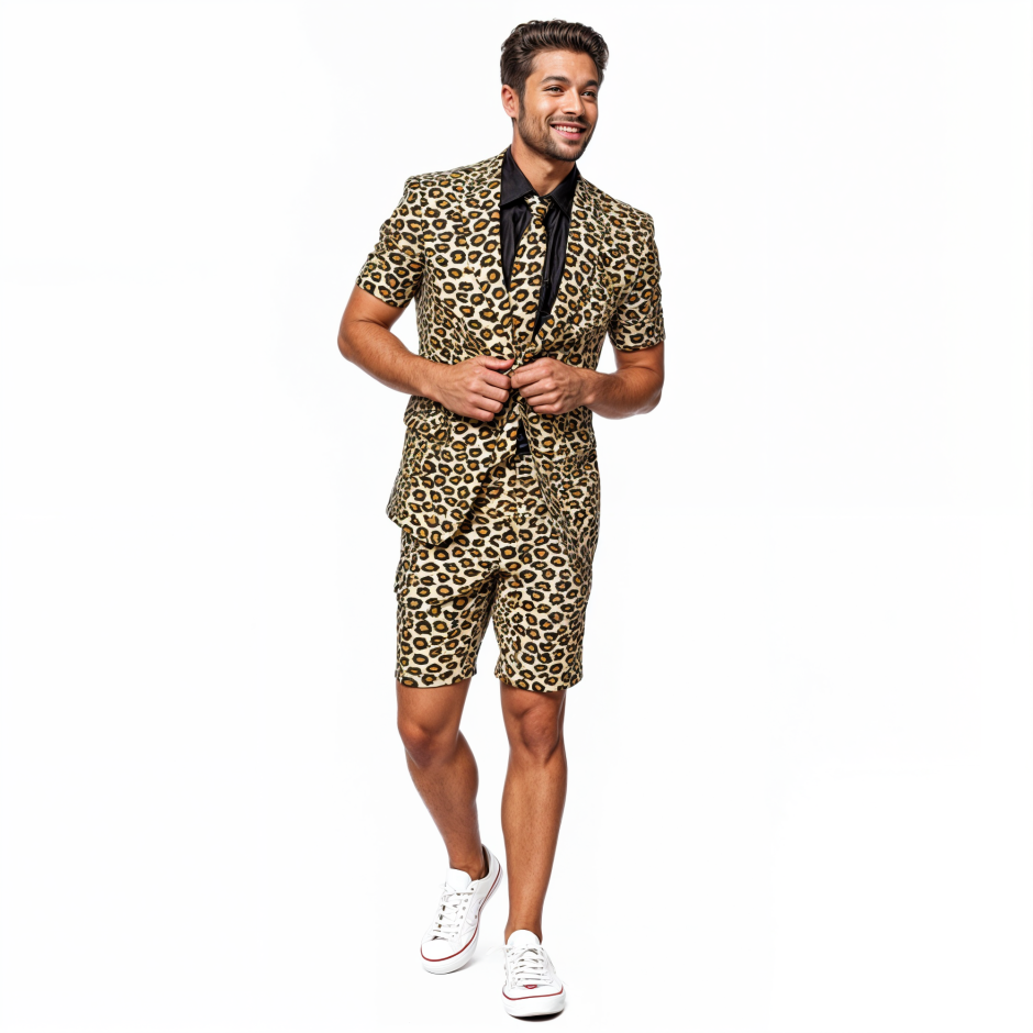 Leopard Lover Summer Suit – Masquerade Costume Hire