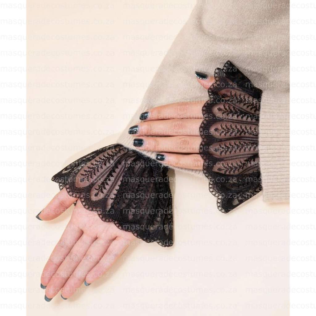 Elegant Lace Cuffs – Masquerade Costume Hire