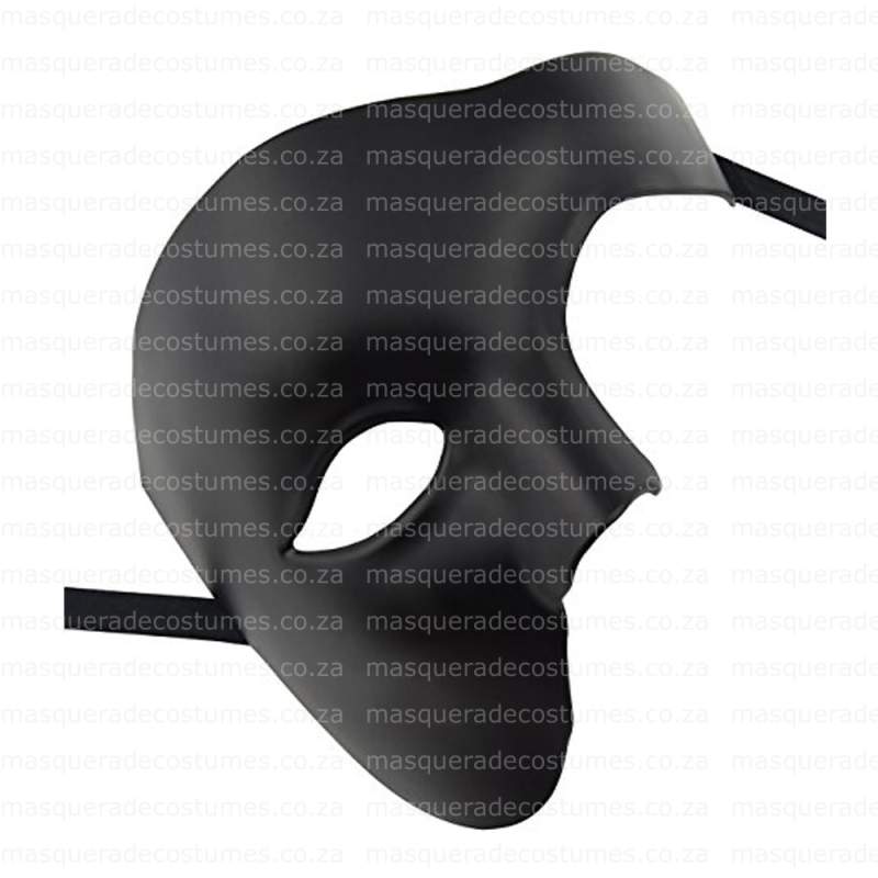 Masquedae Mask Phantom Of The Opera, Black – Masquerade Costume Hire