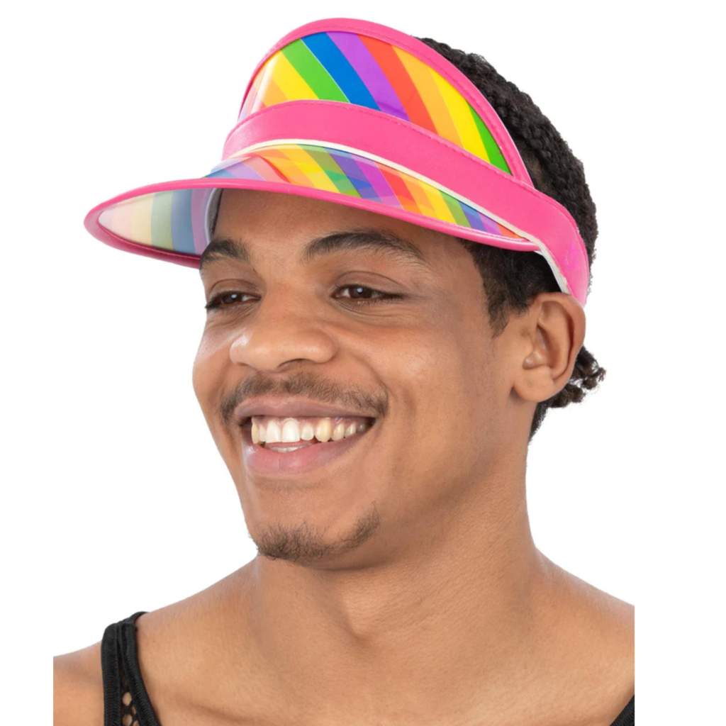 Rainbow Visor – Masquerade Costume Hire