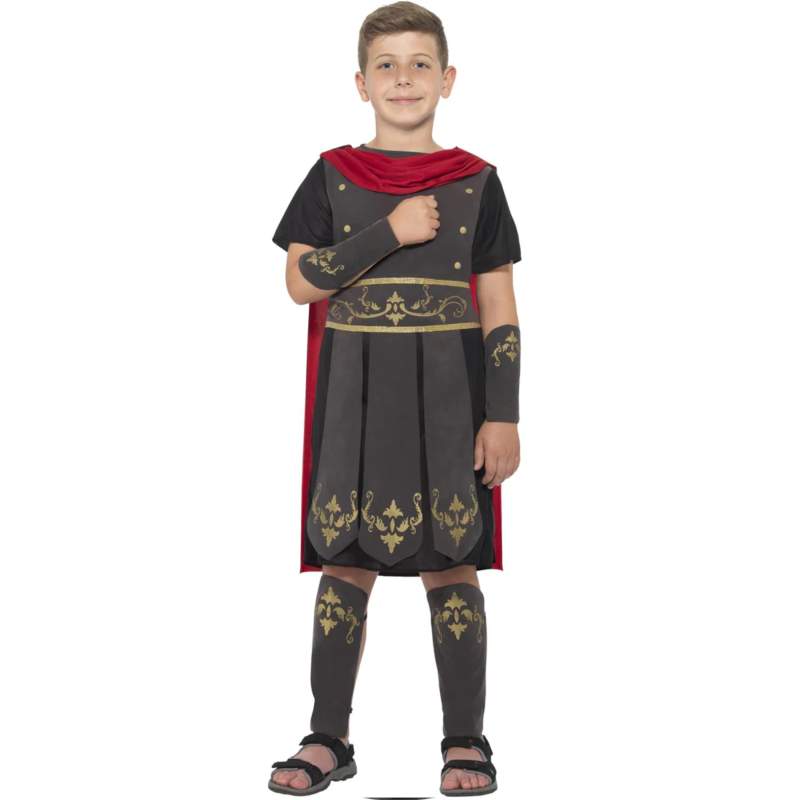 Roman Soldier Costume, Black – Masquerade Costume Hire