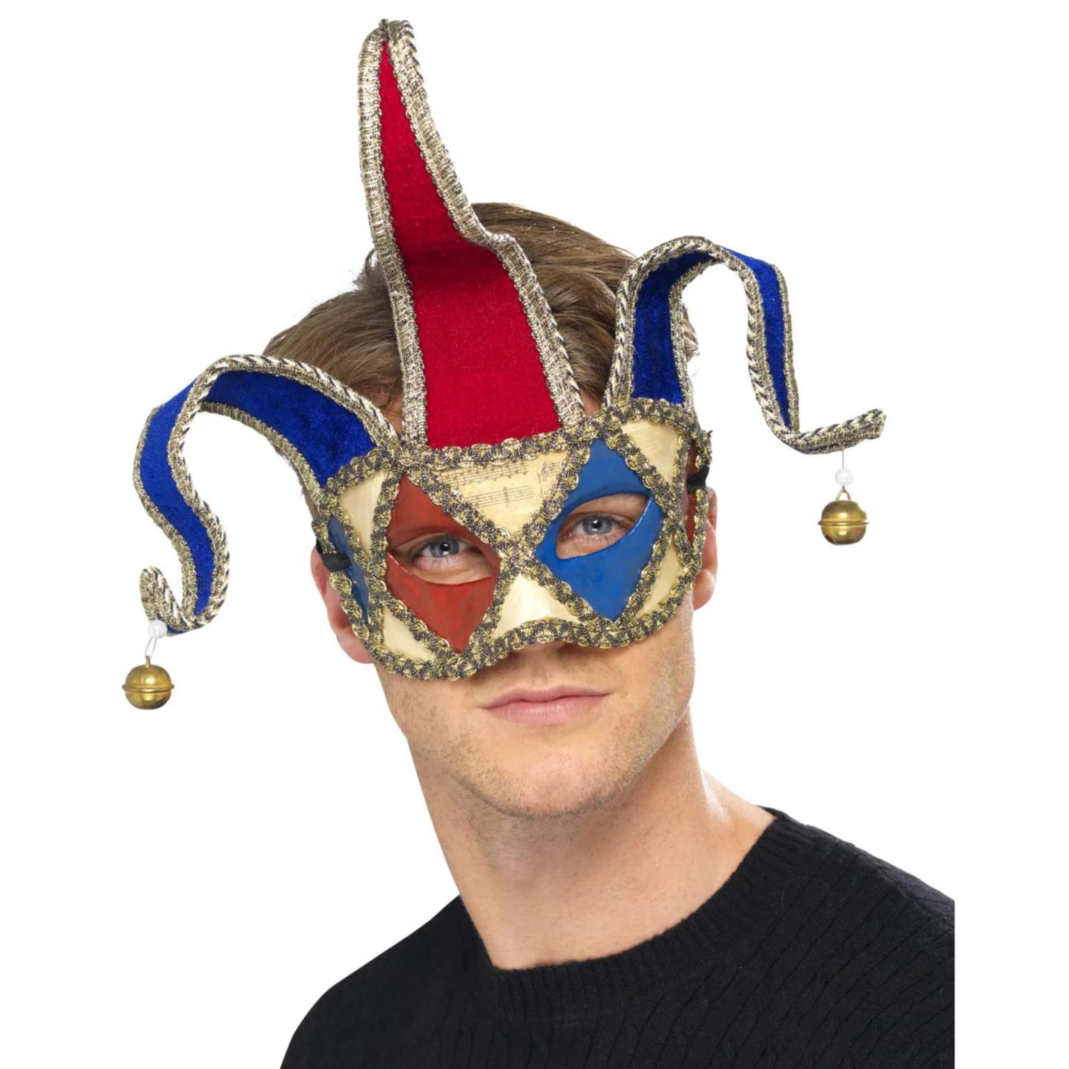 Venetian Musical, Jester Eyemask – Masquerade Costume Hire